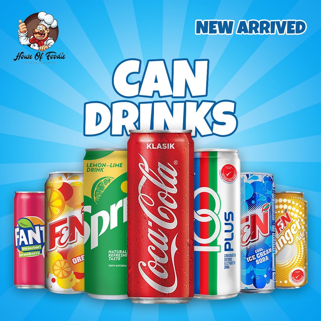 COCO COLA 320ML / SPRITE 320ML /FANTA 320ML / F&N DRINKS 325ML | Shopee ...