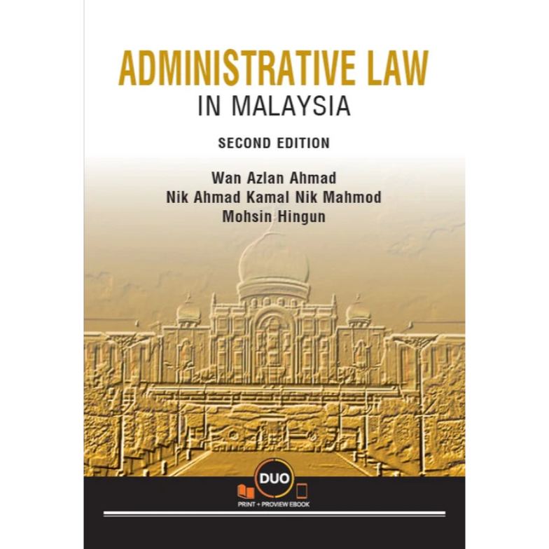 Administrative Law in Malaysia by Wan Azlan Ahmad, 2nd Edition | Shopee ...