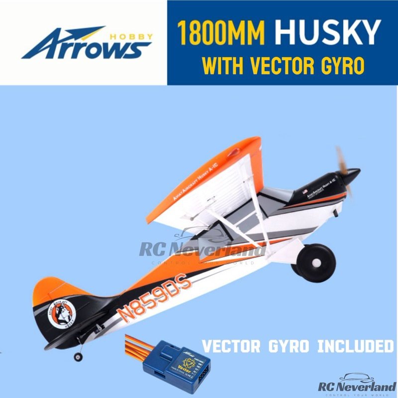 Arrows Hobby Husky 1800mm PNP with gyro rc airplane remote control ...