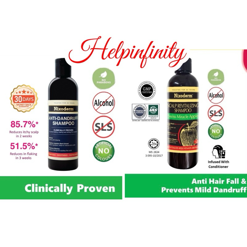 Nixoderm Scalp Revitalizing Shampoo with Conditioner 350ml / Nixoderm ...