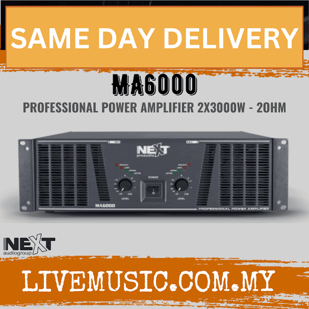 Next Audio MA6000 3U Professional Power Amplifier ( MA6000 / MA 6000 ...