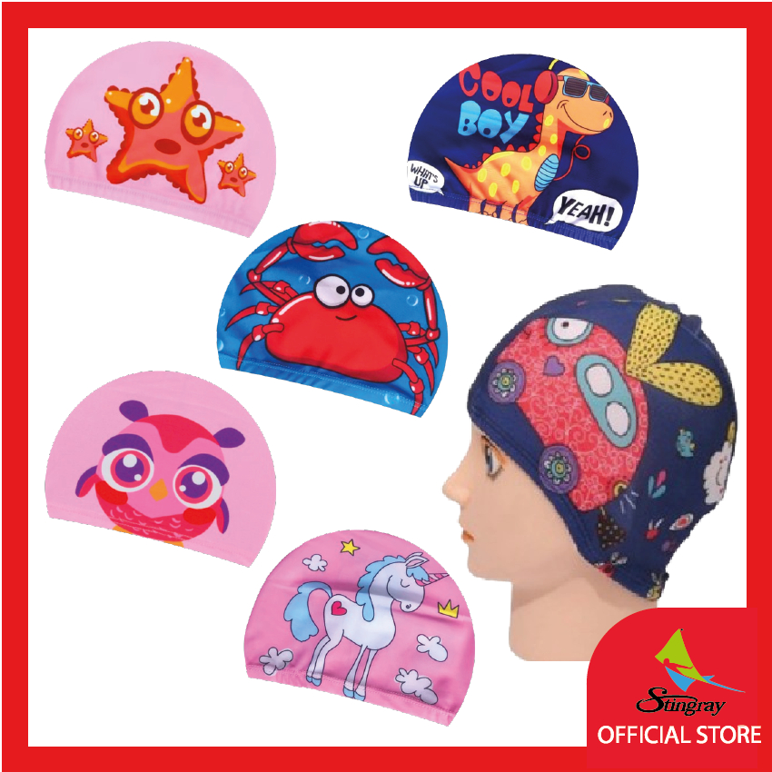 Stingray Kids' Nylon Swimming Cap Topi Renang Nilon Kanak-kanak JUNIOR ...