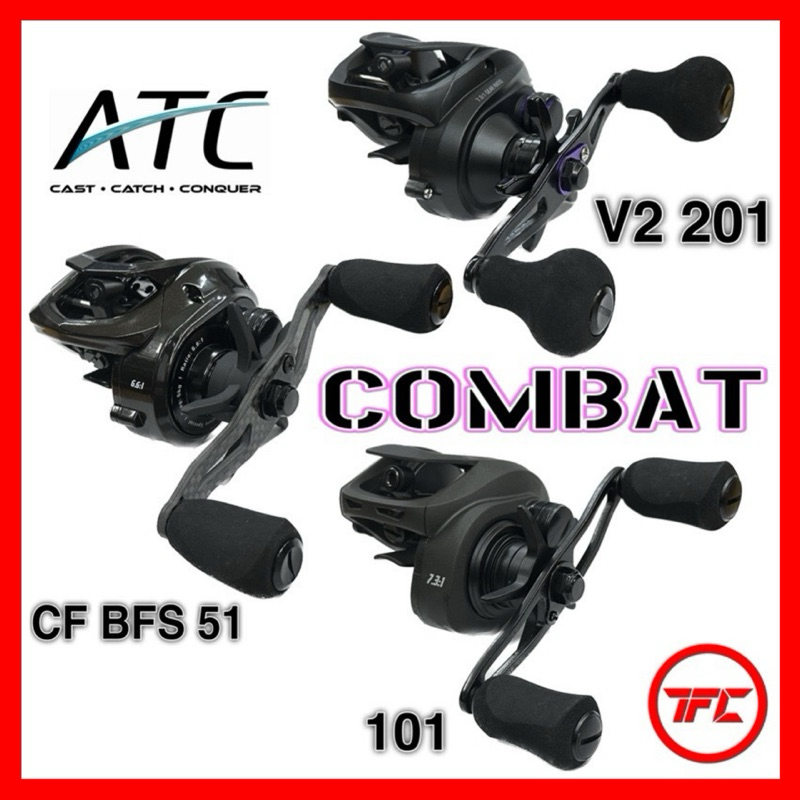 ATC Combat CF BFS 51 / 101 / V2 201 Baitcast / Jigging Fishing Reel BC ...