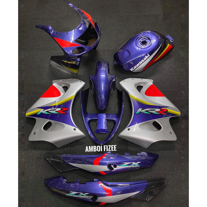 KAWASAKI RR150 COVERSET RR150 MALAYSIA PURPLE SILVER ULTRAMAN K2 ...