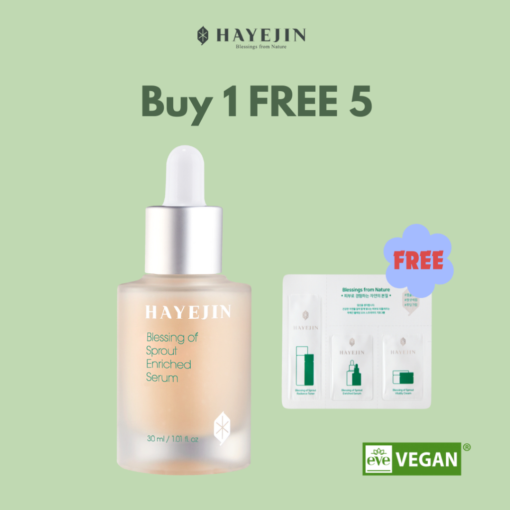 [BUY 1 FREE 5] Hayejin Blessing of Sprout Enriched Serum 30ml | Shopee Malaysia