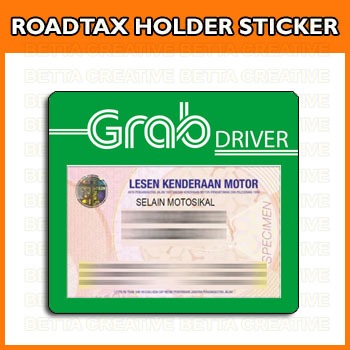 New Roadtax 2024 Sticker Holder - Grab E Hailing | Shopee Malaysia