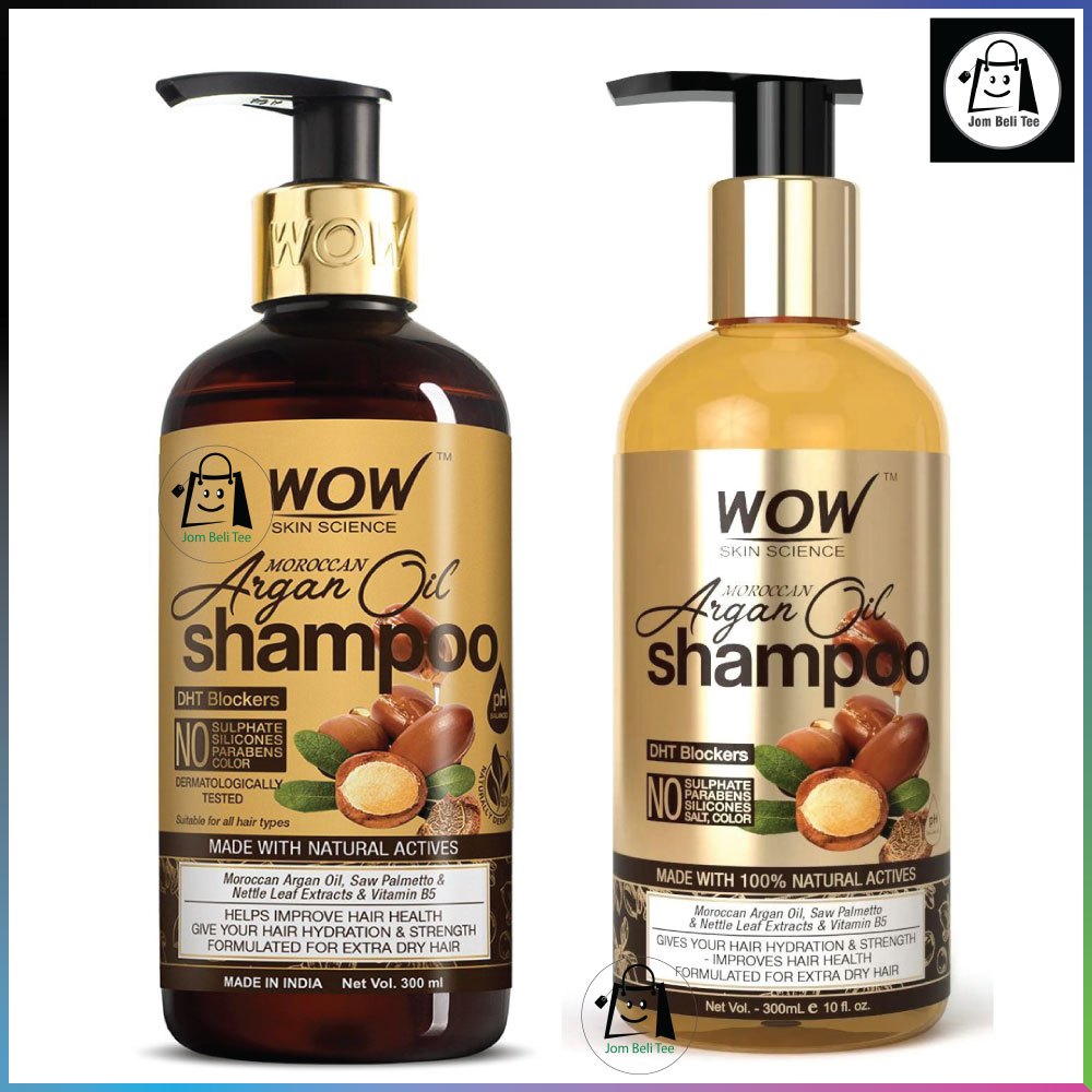 ARGAN OIL (Moroccan) SHAMPOO Presented by WOW Skin Science Made with ...