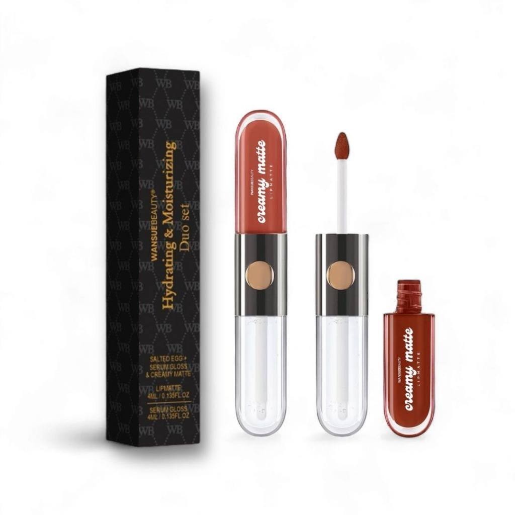 WANSUE BEAUTY LIPMATTE 2ML | CREAMY LIPMATTE DUO SET | READY STOK ...
