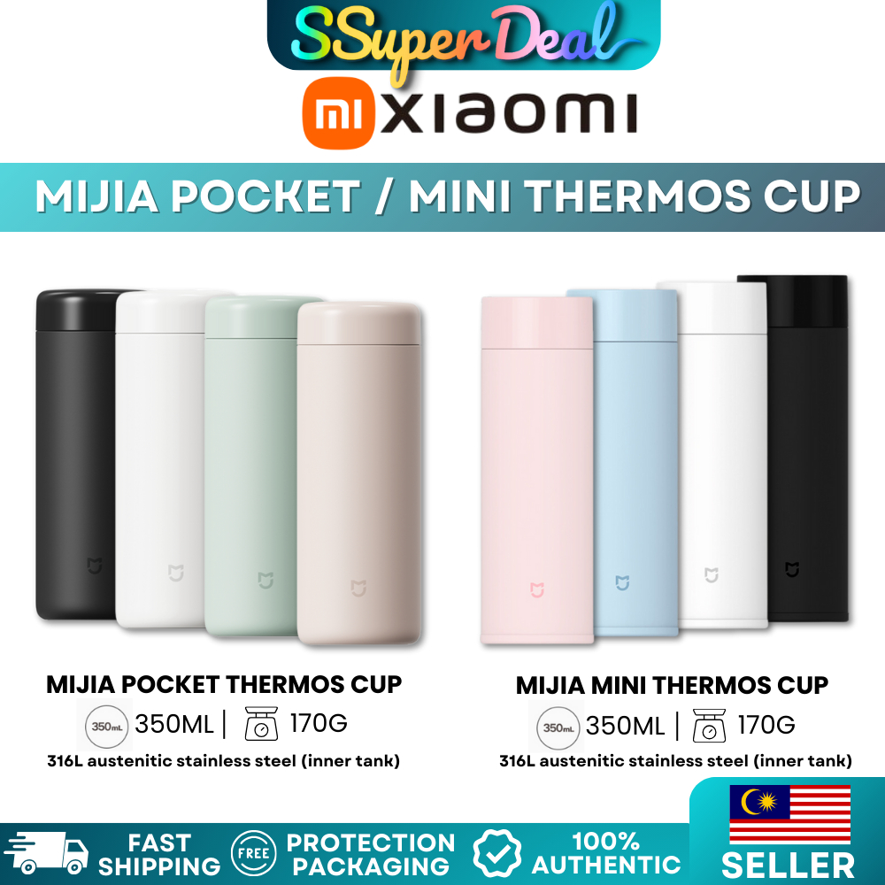 Xiaomi Mijia Vacuum Flask Thermos Insulation Cup Mini / Pocket Edition 350ml Thermal Bottle ...
