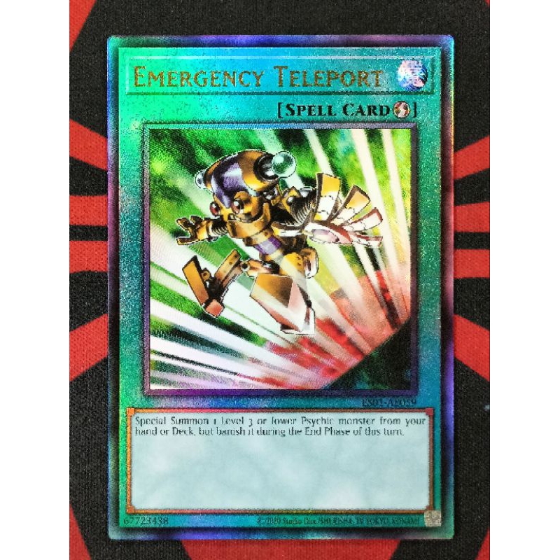 YUGIOH KONAMI ES01-AE059 Emergency Teleport (Ultimate Rare/Secret Rare ...