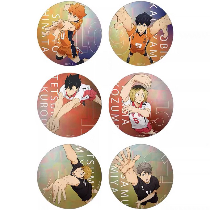 Haikyu TOHO limited official badge Hinata Shoyo Kageyama Tobio Kuroo ...