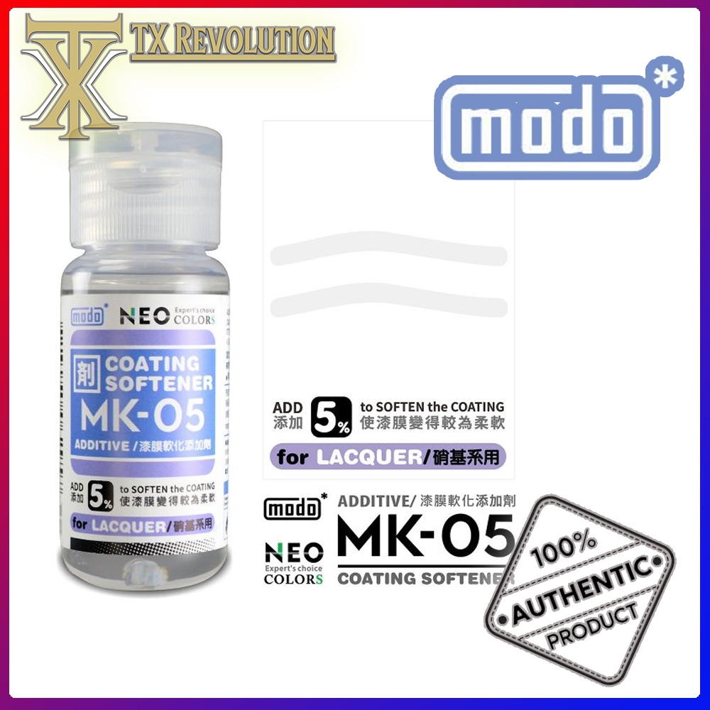 modo NEO Color Additive MK-05 Coating Softener For Lacquer Paint (30ml) 摩多製漆所 MODO 硝基漆用 MK-05 ...