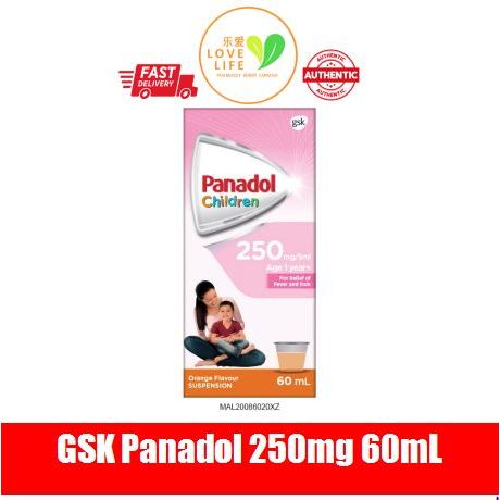 EXP12/26 Panadol Children Suspension 250mg/5ml | Shopee Malaysia