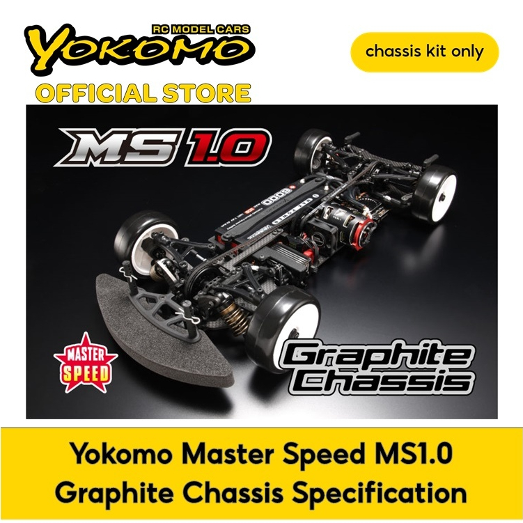 Yokomo Master Speed MS1.0 Graphite Chassis Specification for remote ...
