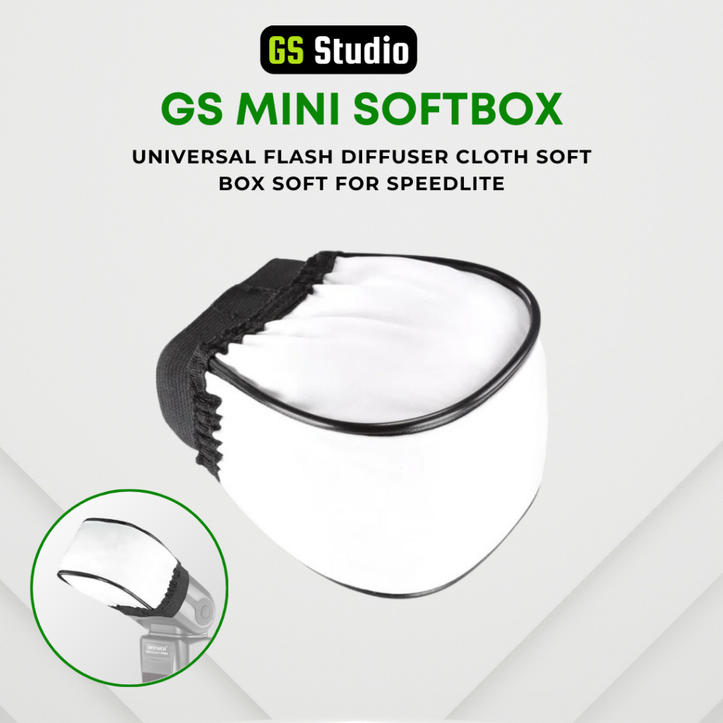 GS Mini Softbox Portable Universal Flash Diffuser for Speedlite ...