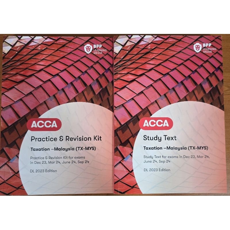 BPP ACCA Study Text/Practice & Revision Kit Taxation (TX-MYS) | Shopee ...