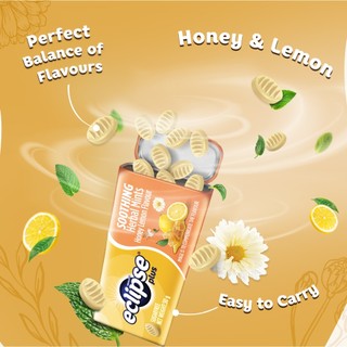 Eclipse Plus Honey Lemon Tins 30g Soothing Herbal Mints / Sugar Free ...