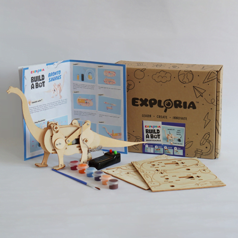 Walking Brontosaurus Dinosaur Robot Kit | Shopee Malaysia