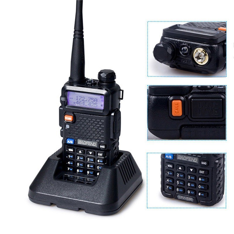 Baofeng UV-5R Walkie Talkie VHF/UHF 128 CH Dual Band Two Way Radio ...