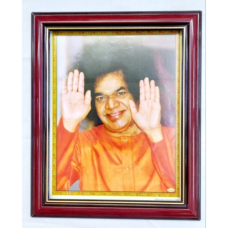 Satya Sai Baba Photo Frame A4 Size Frame with Glass | Shopee Malaysia