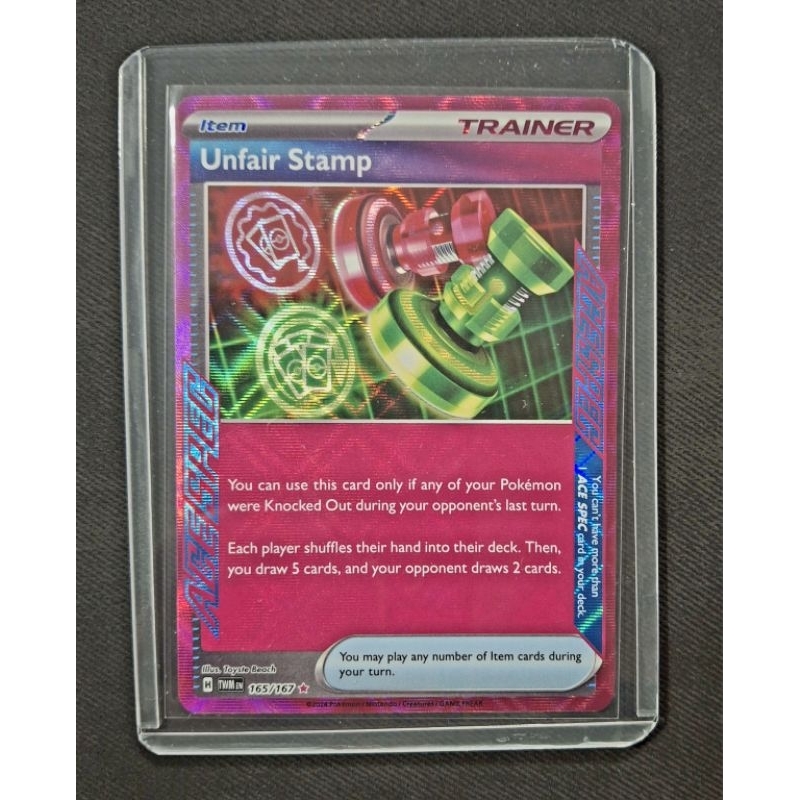 Pokemon TCG - Unfair Stamp 165/167 Acespec [TM] | Shopee Malaysia