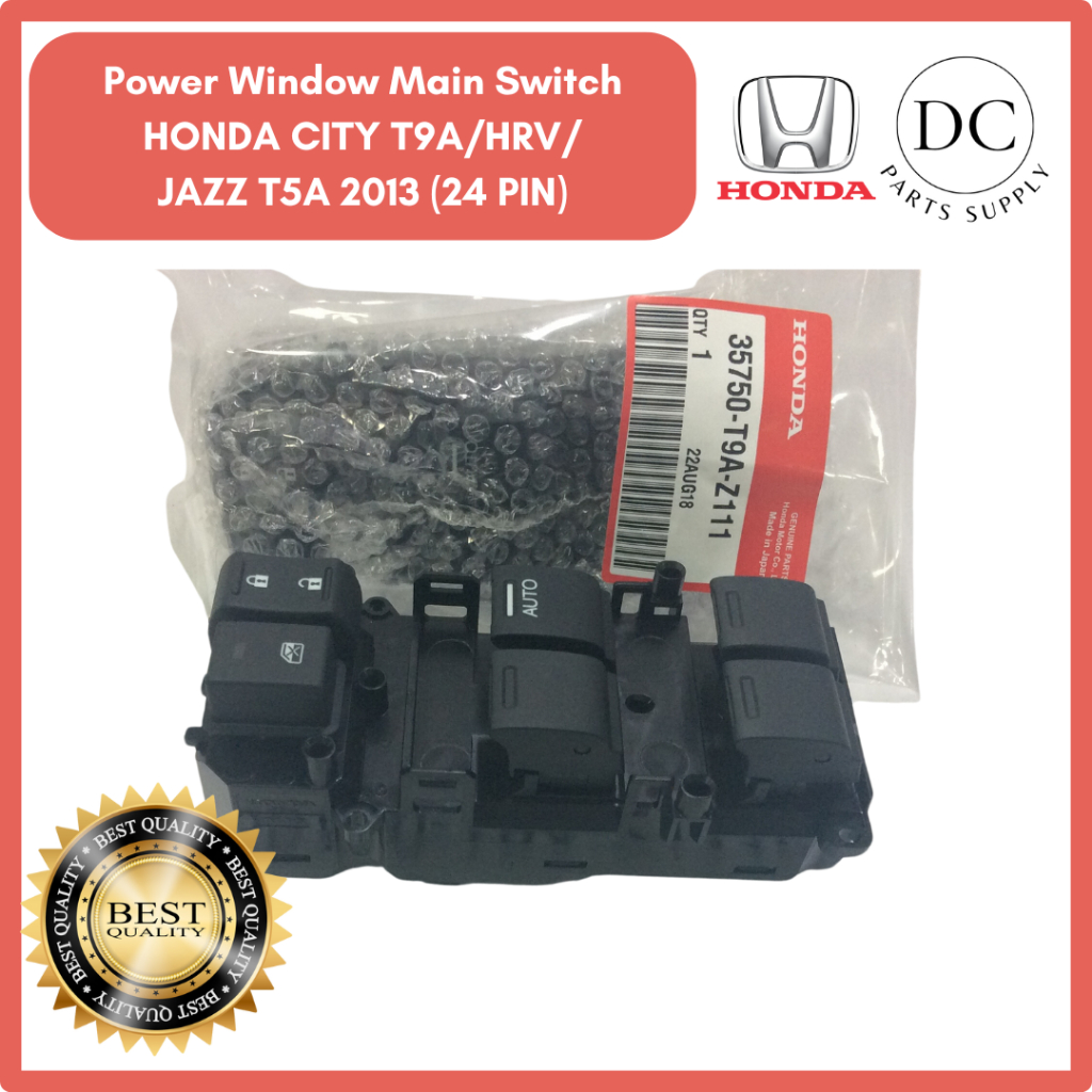 Honda City T9A/HRV/Jazz T5A 2013 24 PIN Power Window Main Switch Driver ...