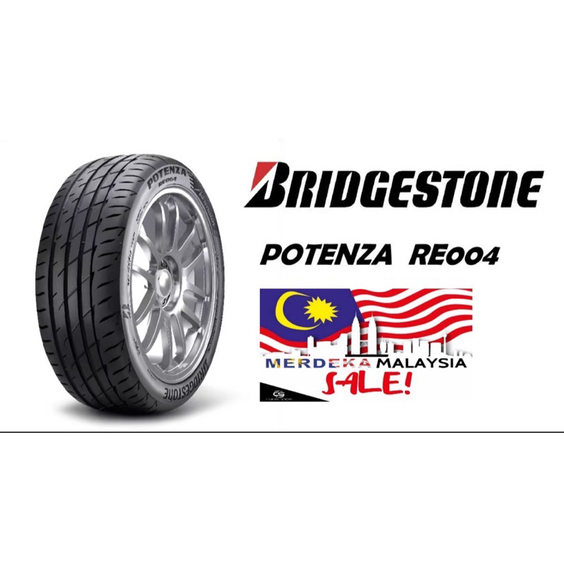 Bridgestone 195/55/15 Potenza RE004 (tahun 2025) | Shopee Malaysia