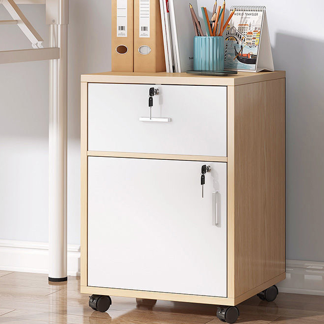 Portable Auxiliary Cabinet Computer Desk File Cabinet Drawer-Type ...