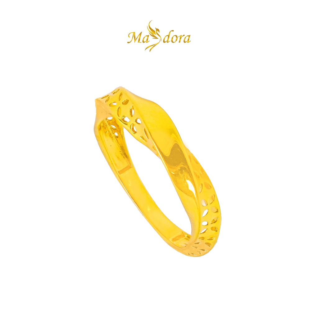 MASDORA 916 Gold Ring Rings Cincin Emas ~ Spiral Flower (EMAS 916/22K ...