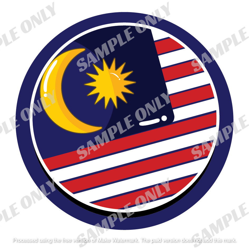 DIY Sticker Bulat Sambutan Hari Kemerdekaan | Sticker Merdeka's Day ...