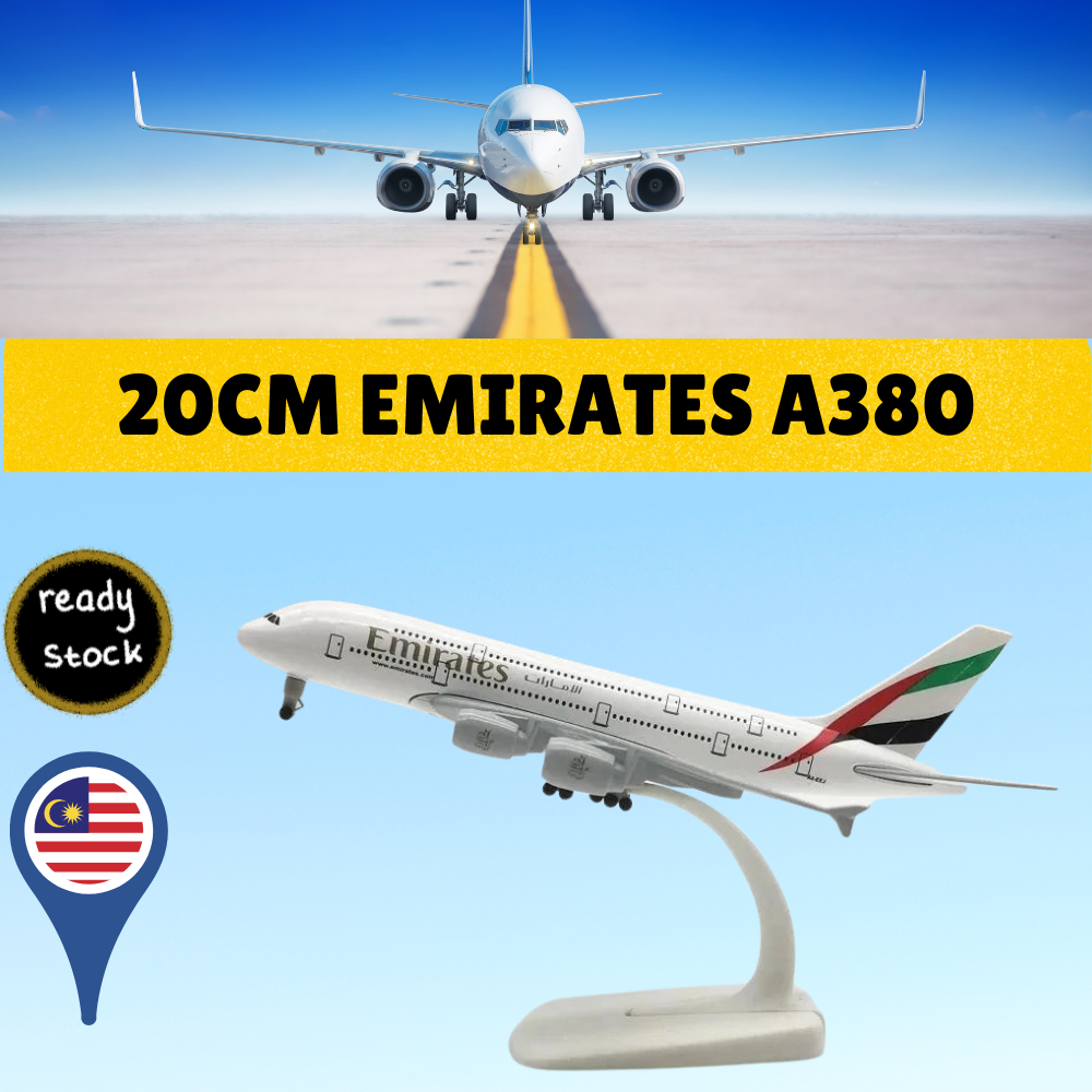 1:400 20cm Emirates Airbus A380 with Wheel Landing Gear Metal Aircraft ...