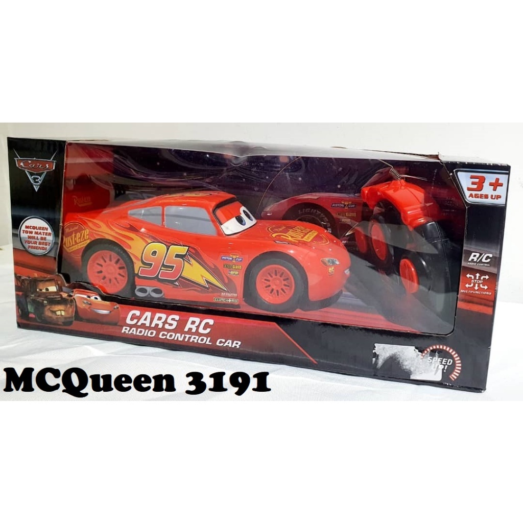 R/C McQueen Car Racer Toy Remote Control Big Lighting Play Vehicle Set ...