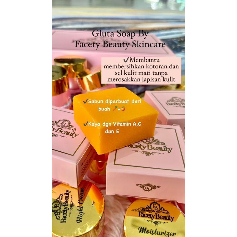 FACETY BEAUTY (GLUTA VIT C SOAP)📍💯 ORIGINAL HQ 📍 FREE GIFT 🎁 | Shopee ...