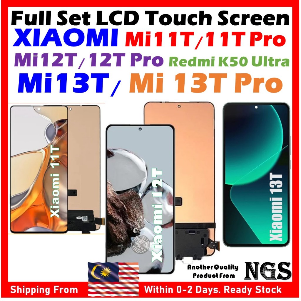 ORI NGS AMOLED Full Set LCD Screen Compatible For XIAOMI Mi 11T / Mi 11T Pro / MI 12t / MI 12T ...