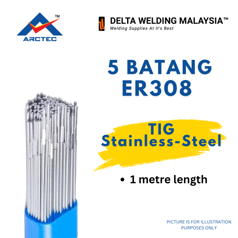 5 BATANG of Premium quality ER308 Lsi Stainless steel welding TIG ...
