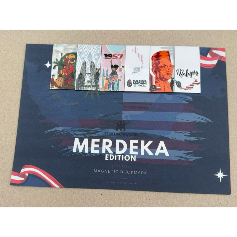 (Ready Stock) Magnetic Bookmark MERDEKA - Part 1 | Shopee Malaysia