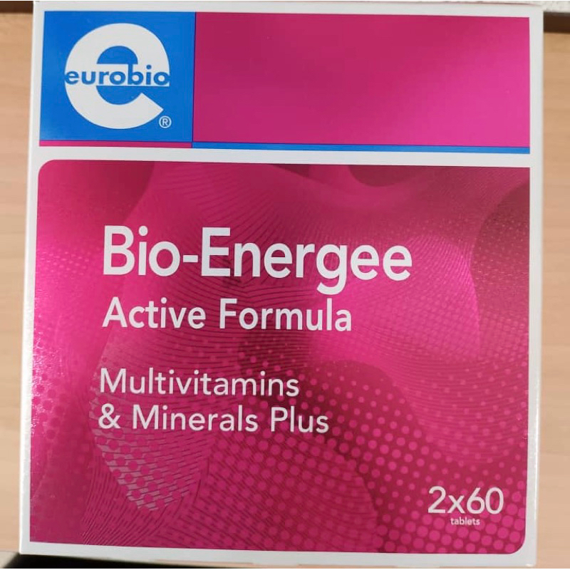 Eurobio Bio-Energee Active Formula Multivitamins & Minerals Plus ( 60's ...