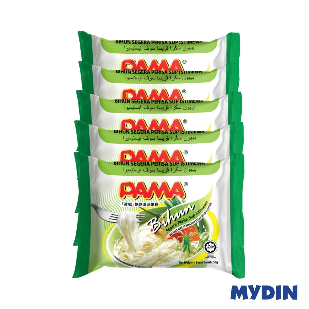 Pama Instant Rice Vermicelli Clear Soup Flavour (5's x 55g) | Shopee ...
