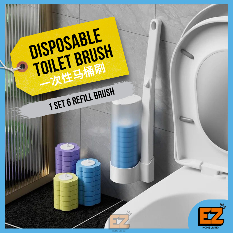 [𝐑𝐞𝐚𝐝𝐲 𝐒𝐭𝐨𝐜𝐤] Disposable Toilet Bowl Brush Berus Toilet Tandas Viral ...
