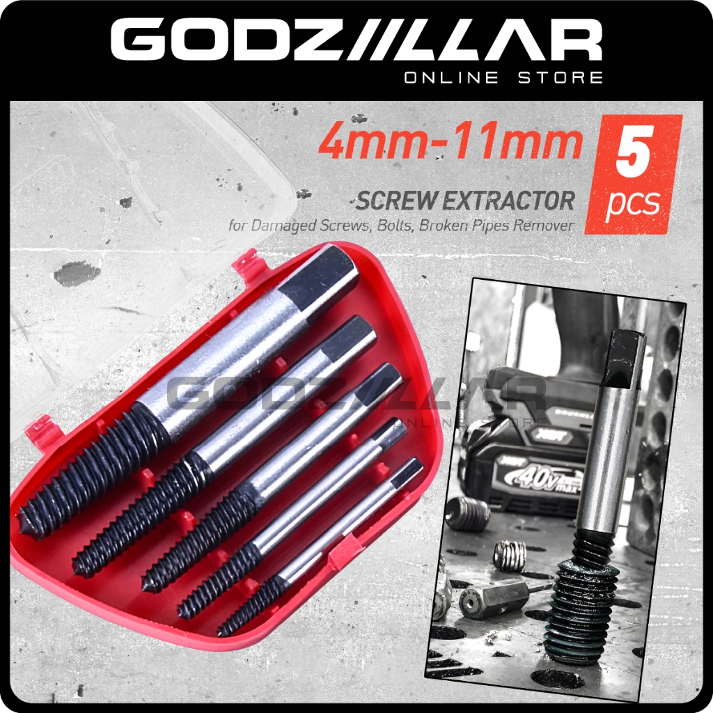 (5pcs) Pipe Extractor 1/2” 3/4” Damaged Screw Extractor 2 Way Pipe ...