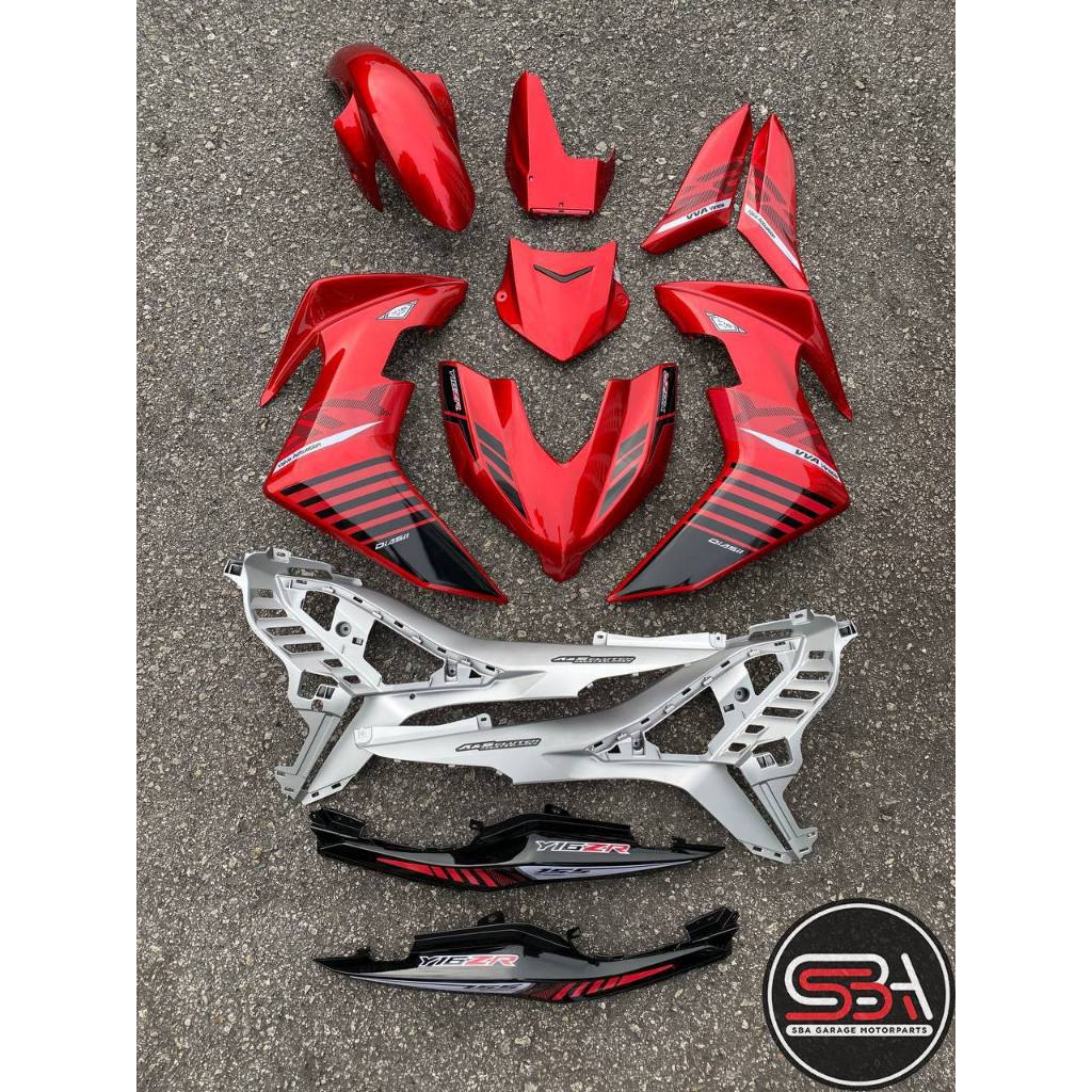 Y16 V2 COVERSET Y16ZR ABS ORIGINAL VELOZI RM7 2015 BATMAN MERAH METALIC ...