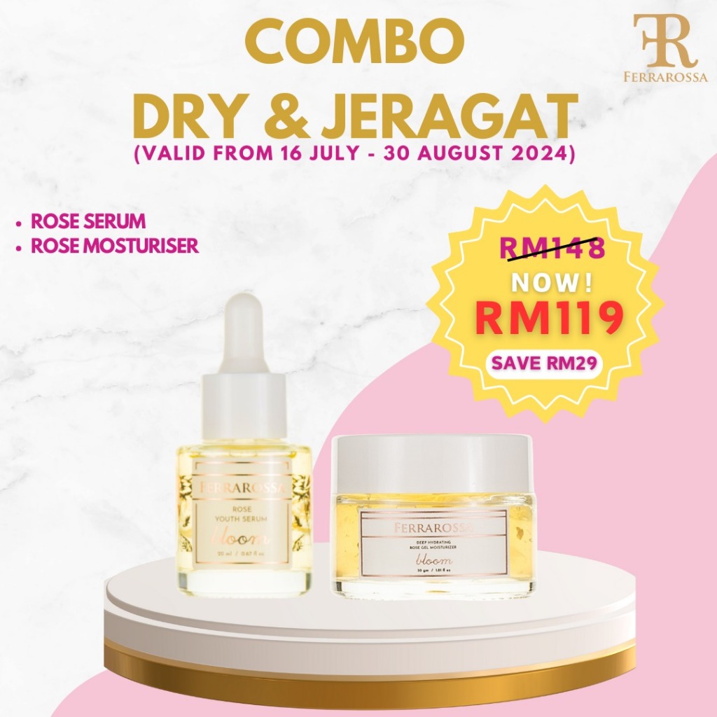 Dry, Jeragat Combo Set (Serum, Mosturizer) for soothes Sensitive Skin ...