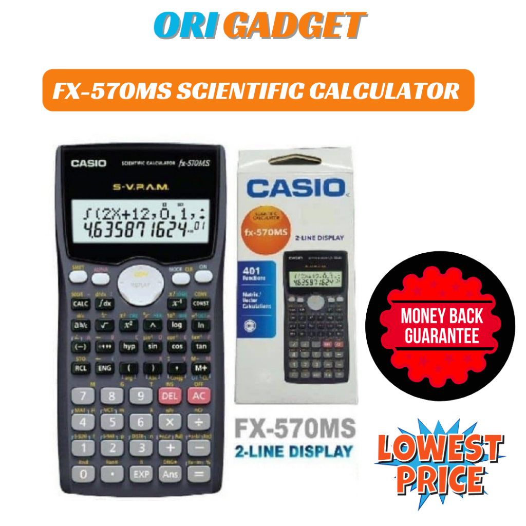Casio Scientific Calculator 570ms for School University Students ...