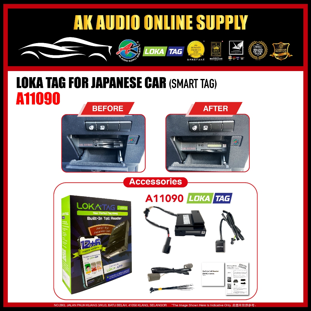 LOKATAG Built-In Toll J Series Smart Tag Reader with Balance Credit ...