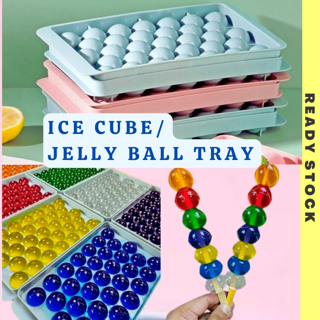Acuan Viral Jelly Ball 33 Grids Ice Cube Tray Ice Ball Maker Ice Box ...
