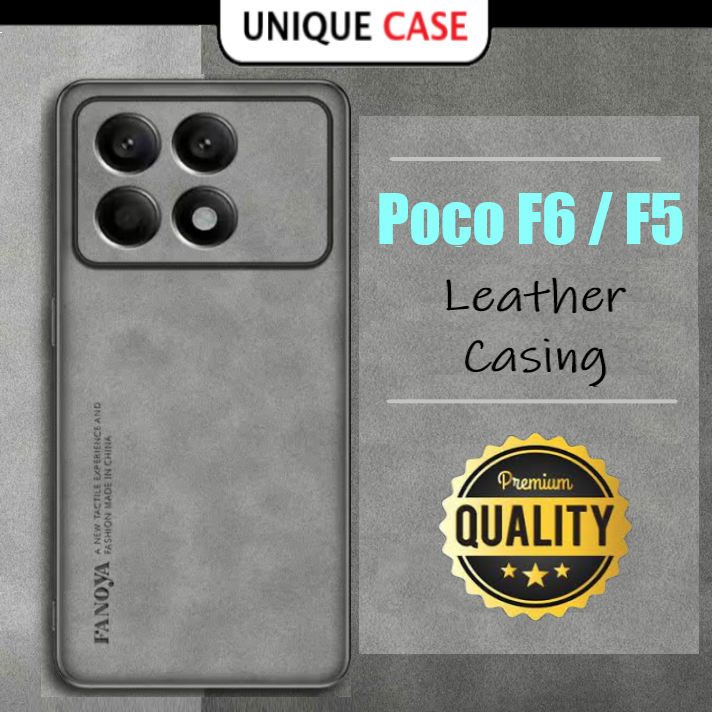 POCO F6 PRO /F5 / F5 PRO 5G Premium Soft Leather Casing Lens Full ...