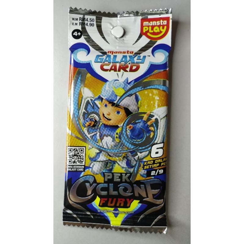 Boboiboy Galaxy Card (Alternate Art) Pek Cyclone Fury 2/9 Boboiboy ...