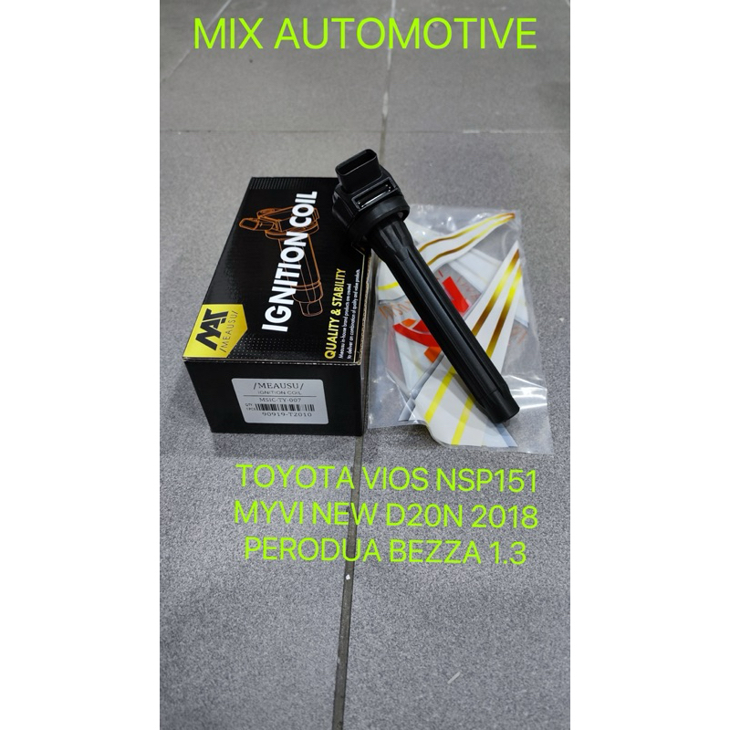 MEAUSU IGNITION COIL PLUG COIL MSIC-TY-007 (90919-T2010) TOYOTA VIOS ...