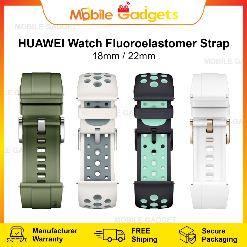 HUAWEI EasyFit Fluoroelastomer Strap (18mm / 22mm) | Original New Set | Shopee Malaysia