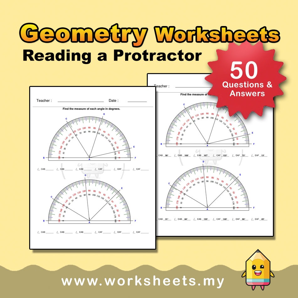 Igcse Math Geometry Reading Protractor 50 Qa Igcse Maths Maths 7126